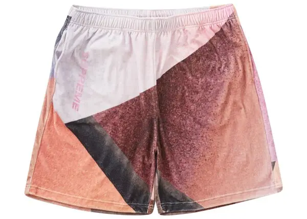 Supreme Geo Velour Short - Pink