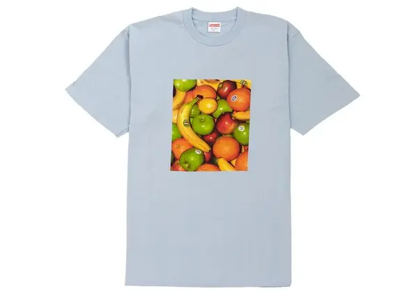 Supreme Fruit Tee Shirt - Light Blue