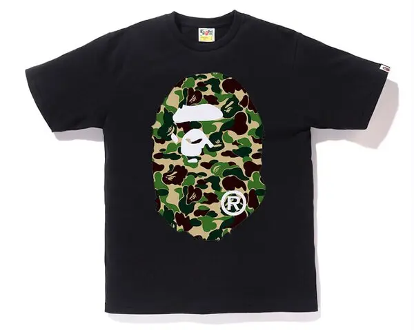 BAPE Abc Big Ape Head Tee Shirt - Black/green