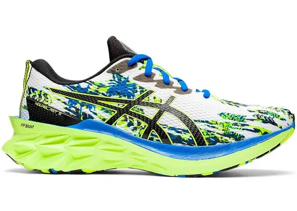 Asics Novablast 2 Run Faster Sneakers - White/black/blue