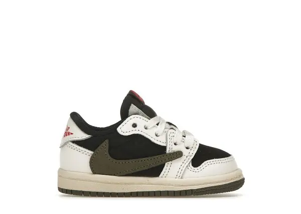 JORDAN 1 Retro Low Og Sp Travis Scott Olive Td - Sail/university Red/black