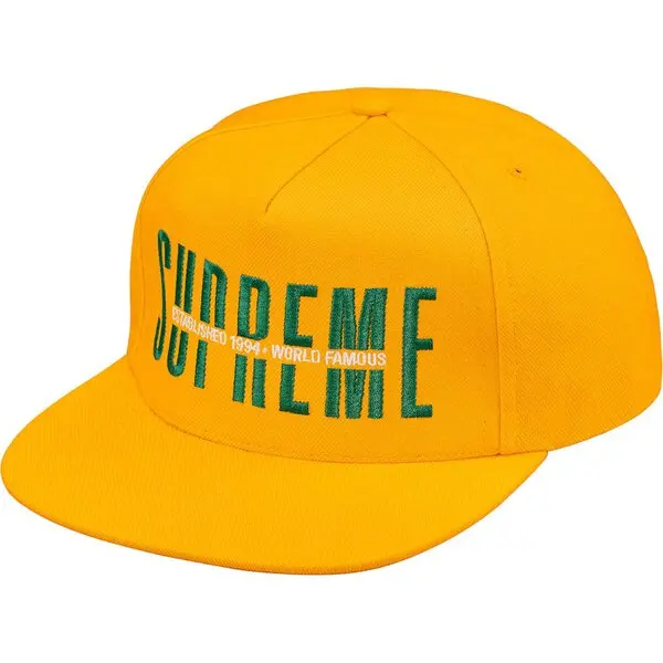 Supreme Global 5-panel Cap - Gold