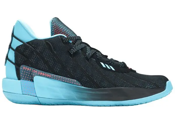 Adidas Dame Ima Visionary Sneakers - Black/signal Pink/signal Cyan