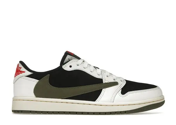 JORDAN 1 Retro Low Og Sp Travis Scott Olive - Sail/university Red/black