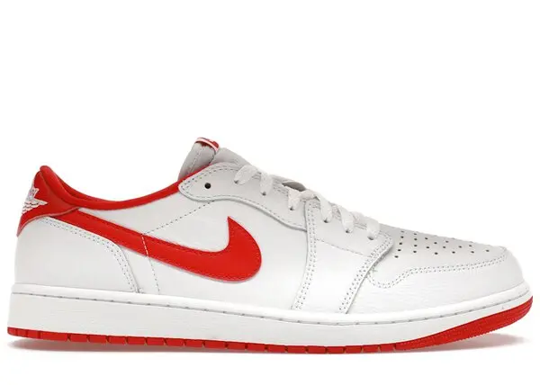 JORDAN 1 Retro Low Og Sneaker - White/university Red