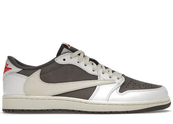 JORDAN 1 Retro Low Og Sp Travis Scott Reverse Mocha - Sail/university Red/ridgerock