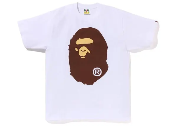 BAPE Pigment Big Ape Head Tee Shirt - White