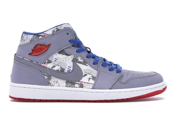 JORDAN 1 Retro High Top Sneakers - Stealth/varsity Royal/sport Red