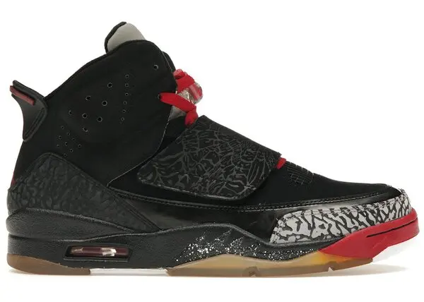 JORDAN Son Of Mars Cement High-top Sneakers - Black/varsity Red/cement Grey