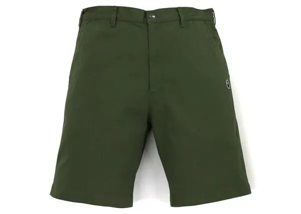 BAPE One Point Chino Shorts - Olivedrab Green