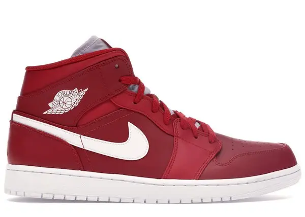 JORDAN 1 Retro Mid Sneakers - Gym Red/white