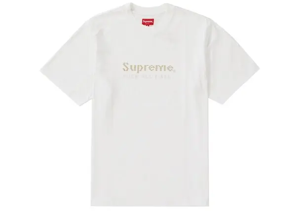 Supreme Gold Bars Tee Shirt - White