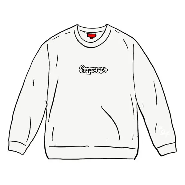 Supreme Gonz Logo Crewneck Sweatshirt - White