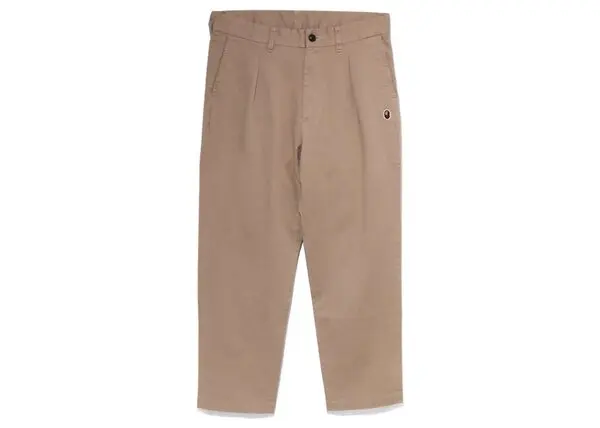 BAPE One Point Loose Fit Chino Pants - Beige
