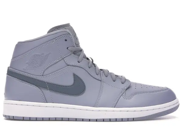 JORDAN 1 Retro Mid Sneakers - Wolf Grey/cool Grey/white