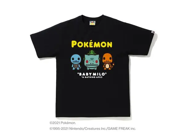 BAPE Pokémon Baby Milo #14 Tee Shirt - Black