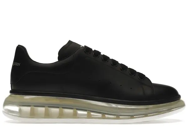 Alexander McQueen Oversized Sneakers With Clear Sole - Black