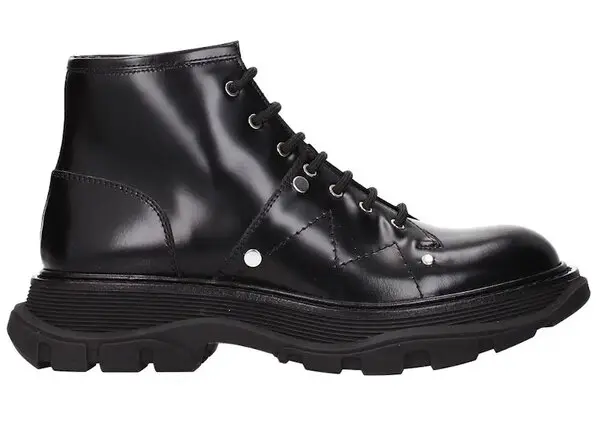 Alexander McQueen Leather Ankle Boots