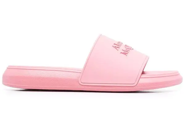 Alexander McQueen Logo Slides - Pink