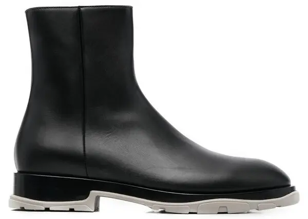 Alexander McQueen Half Leather Bootin