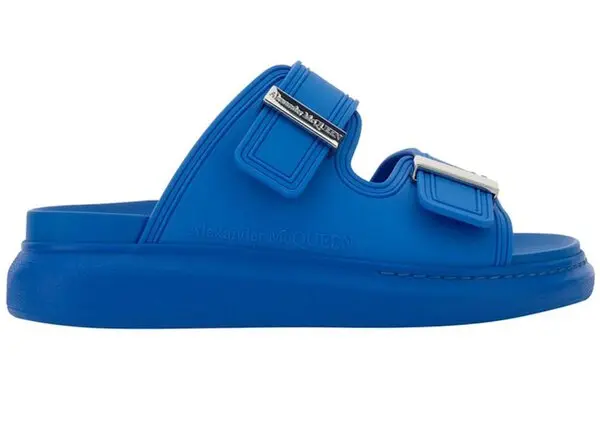 Alexander McQueen Hybrid Double Buckle Sandal - Blue