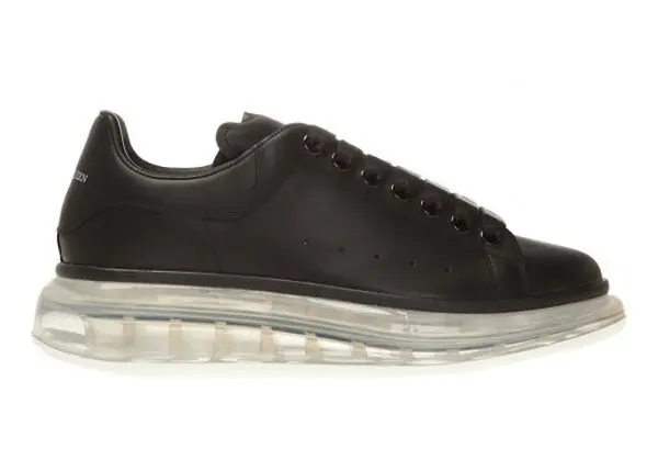 Alexander McQueen Oversized Sneakers With Clear Sole - Black Black Clear Sole