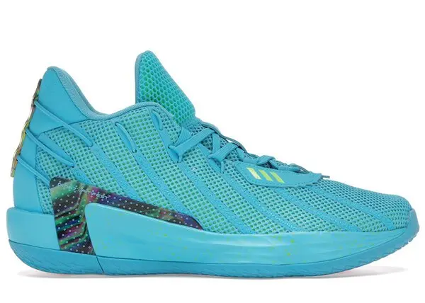 Adidas Dame Jam Fest Sneakers - Signal Cyan/team Shock Pink/team Solar Green