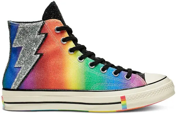CONVERSE Chuck Taylor All Star '70 Hi Pride Sneakers - Black/egret