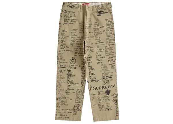 Supreme Gonz Poems Chino Pant - Khaki