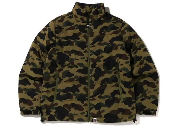 BAPE 1st Camo Down Jacket - Green
