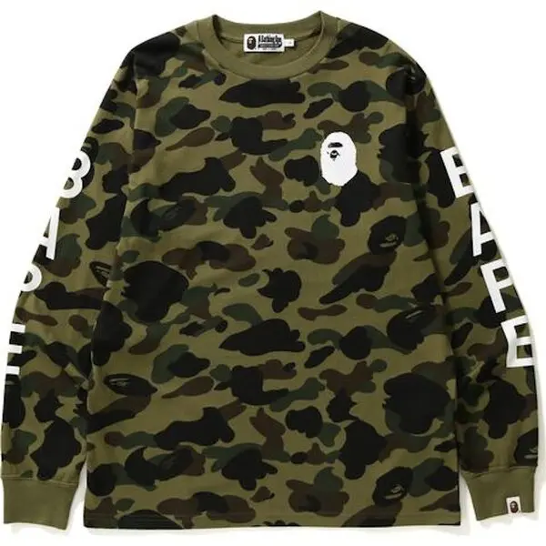 BAPE 1st Camo Long Sleeve Tee Shirt Tee Shirt