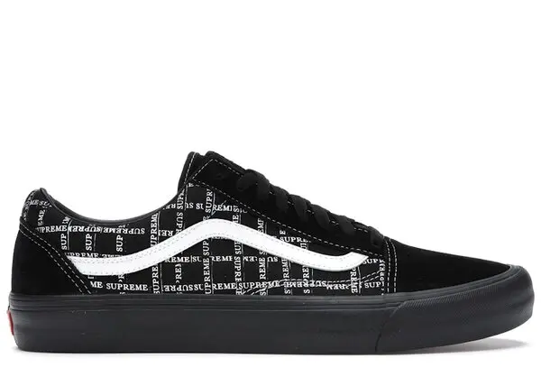 VANS Old Skool Supreme Gridin Sneakers - Black/white