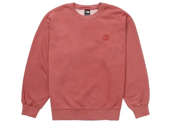 Supreme The North Face Pigment Printed Crewneck Sweatshirt - Red
