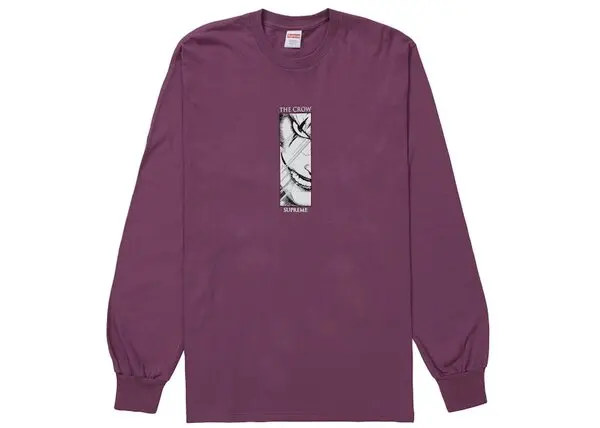Supreme The Crow Long Sleeve Tee Shirt - Plum