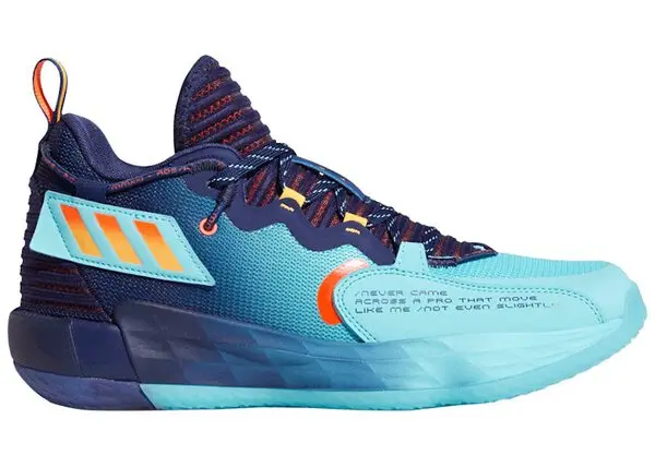 Adidas Dame Extply Sneakers - Dark Blue/pulse Aqua/solar Red