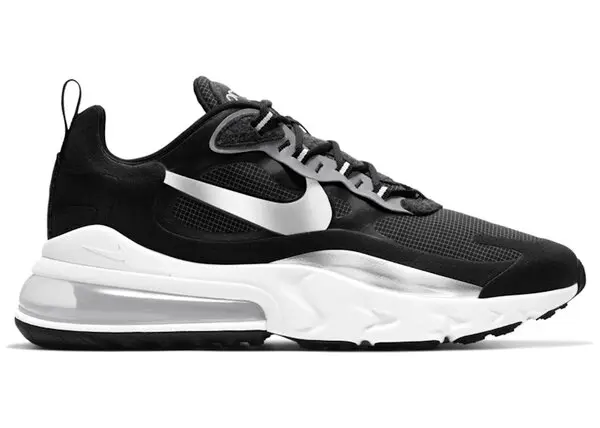Nike Air Max 270 React - Black/metallic Silver/white