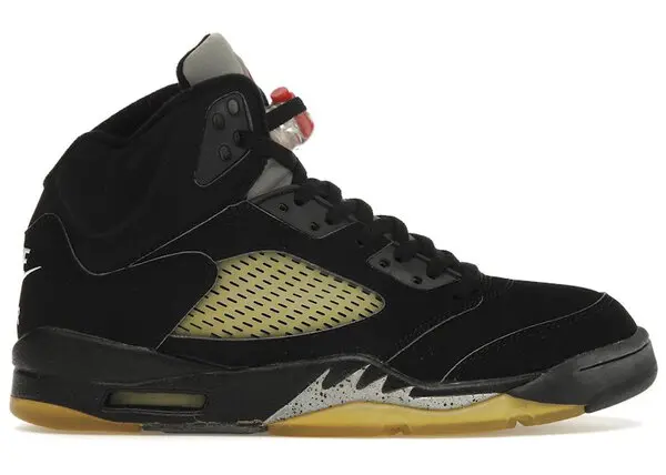 JORDAN 5 Retro Metallic Sneakers - Black/metallic Silver