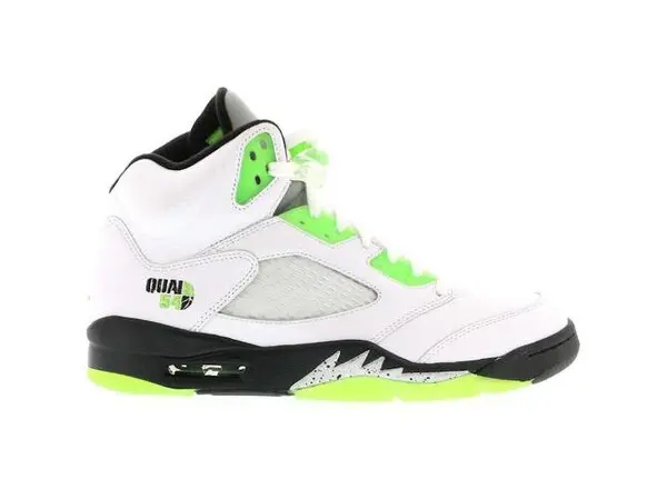 JORDAN 5 Retro Quai 54 Sneakers - White/black/metallic Silver