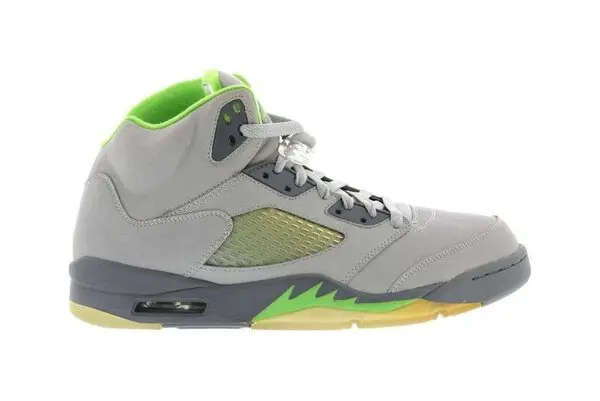 JORDAN 5 Retro - Silver/green Bean/flint Grey 3m