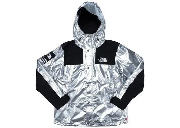 Supreme The North Face Metallic Mountain Parka Jacket - Silver