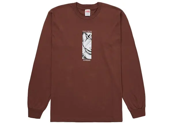 Supreme The Crow Long Sleeve Tee Shirt - Brown