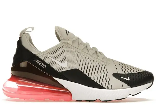 Nike Max 270 Sneakers - Black/light Bone/hot Punch
