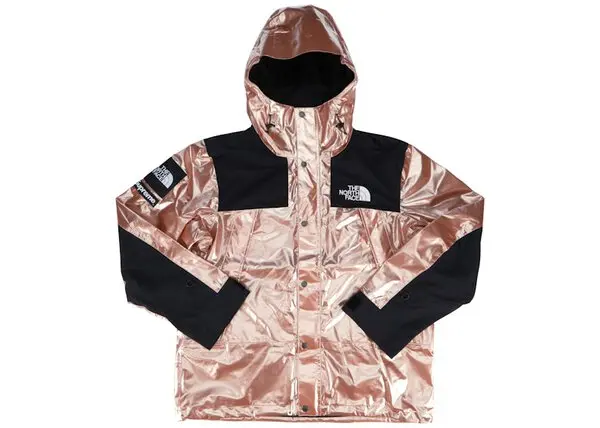 Supreme The North Face Metallic Mountain Parka Jacket - Rose Gold