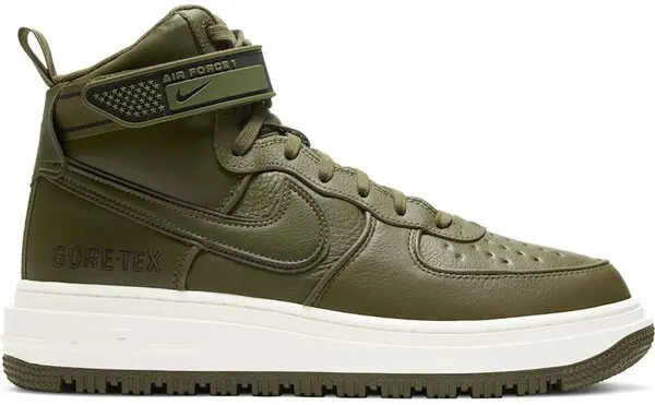 Nike Air Force 1 High Gtx Boot - Medium Olive/seal Brown/sail