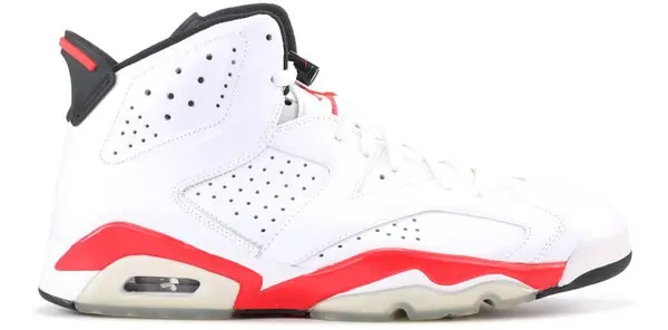 JORDAN 6 Pack - White/infrared/black