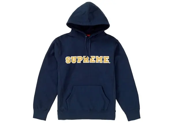 Supreme Hooded Sweatshirt - Navy Blue