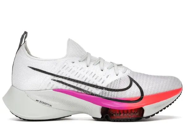 Nike Air Zoom Tempo Next% Flyknit - White/hyper Violet/flash Crimson