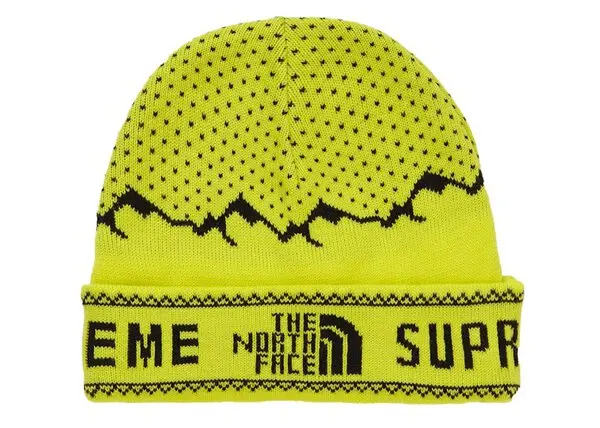 Supreme The North Face Fold Beanie - Sulphur