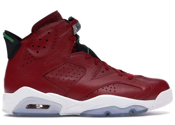 JORDAN 6 Retro History Of Sneakers - Varsity Red/classic Green/black