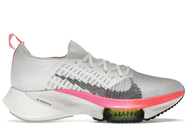 Nike Air Zoom Tempo Next% Flyknit Rawdacious - White/washed Coral/pink Blast